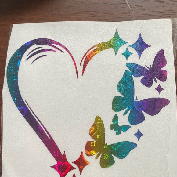 Accessories | Butterfly Heart Decal | Poshmark